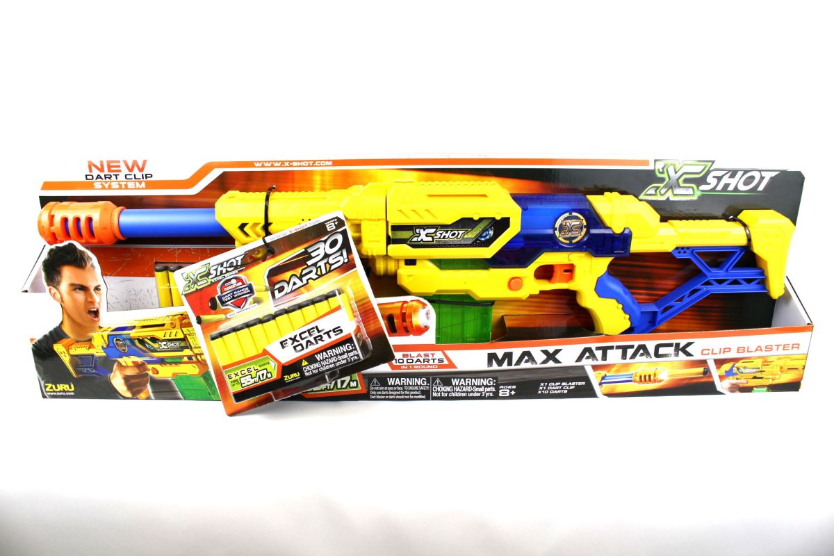 Zuru 10012791 - X-Shot Max Attack Blaster mit Pfeilen