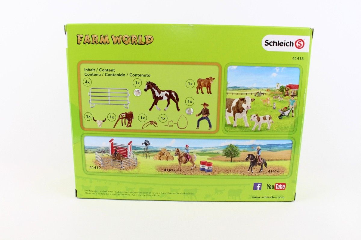 Schleich Farm World 41418 - Team Roping mit Cowboy