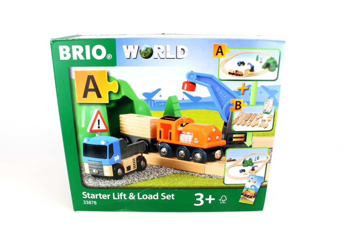 Brio 33878 - Starterset Güterzug mit Kran