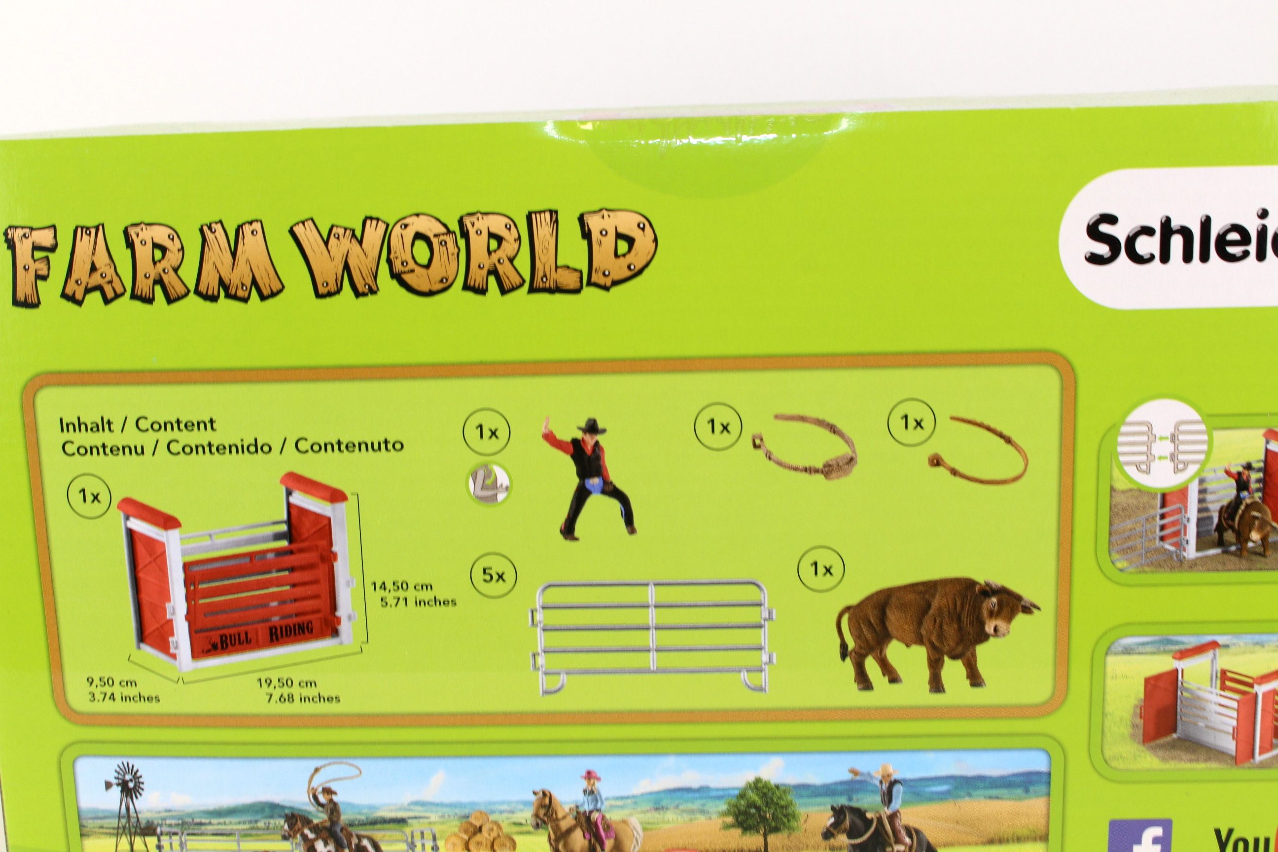 Schleich 41419 - Bull Riding mit Cowboy