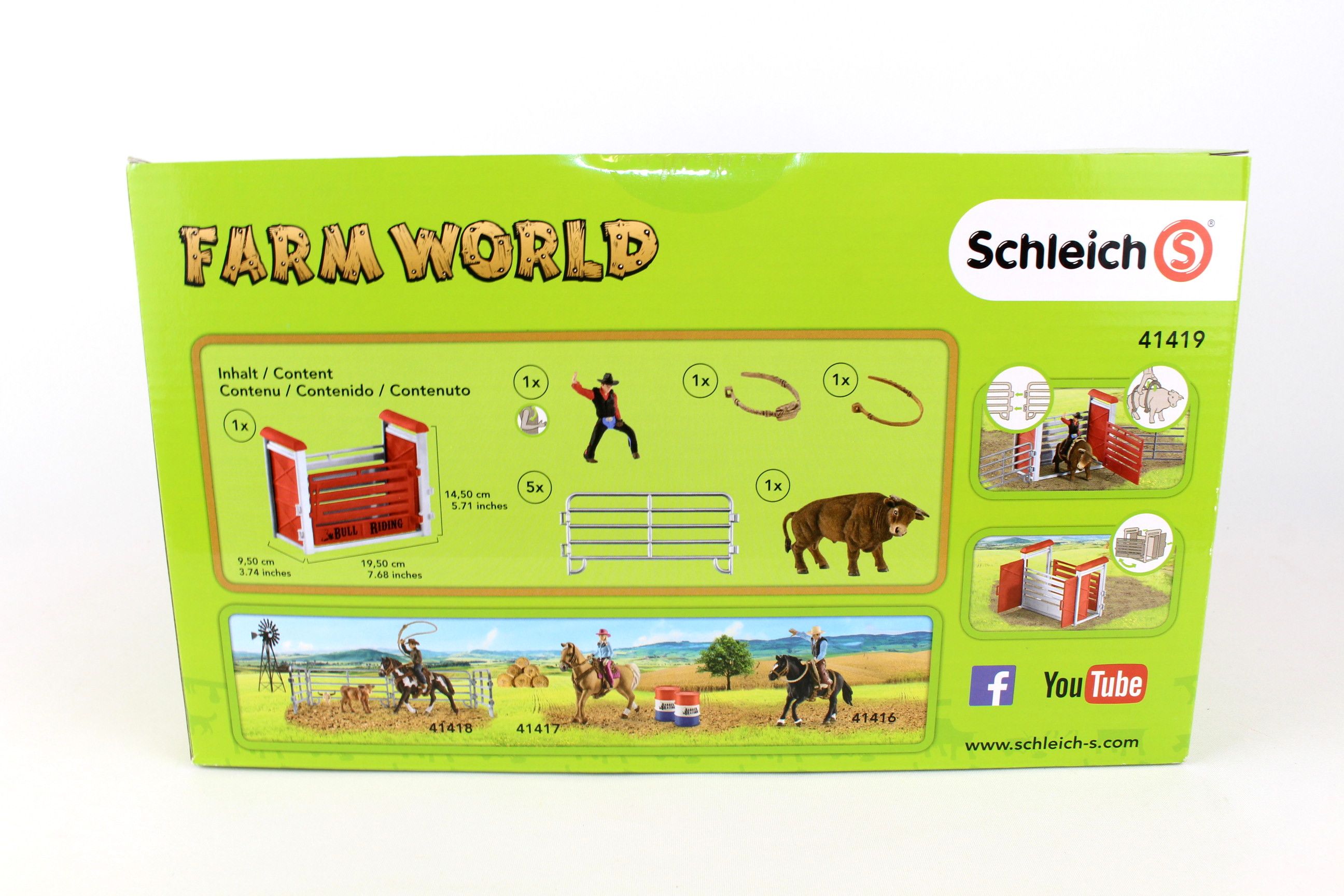 Schleich 41419 - Bull Riding mit Cowboy
