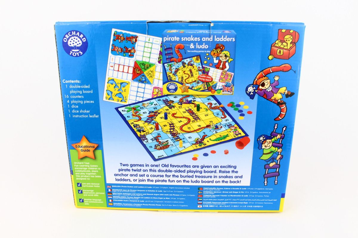 Orchard Toys - Pirate Snakes and Ladders & Ludo
